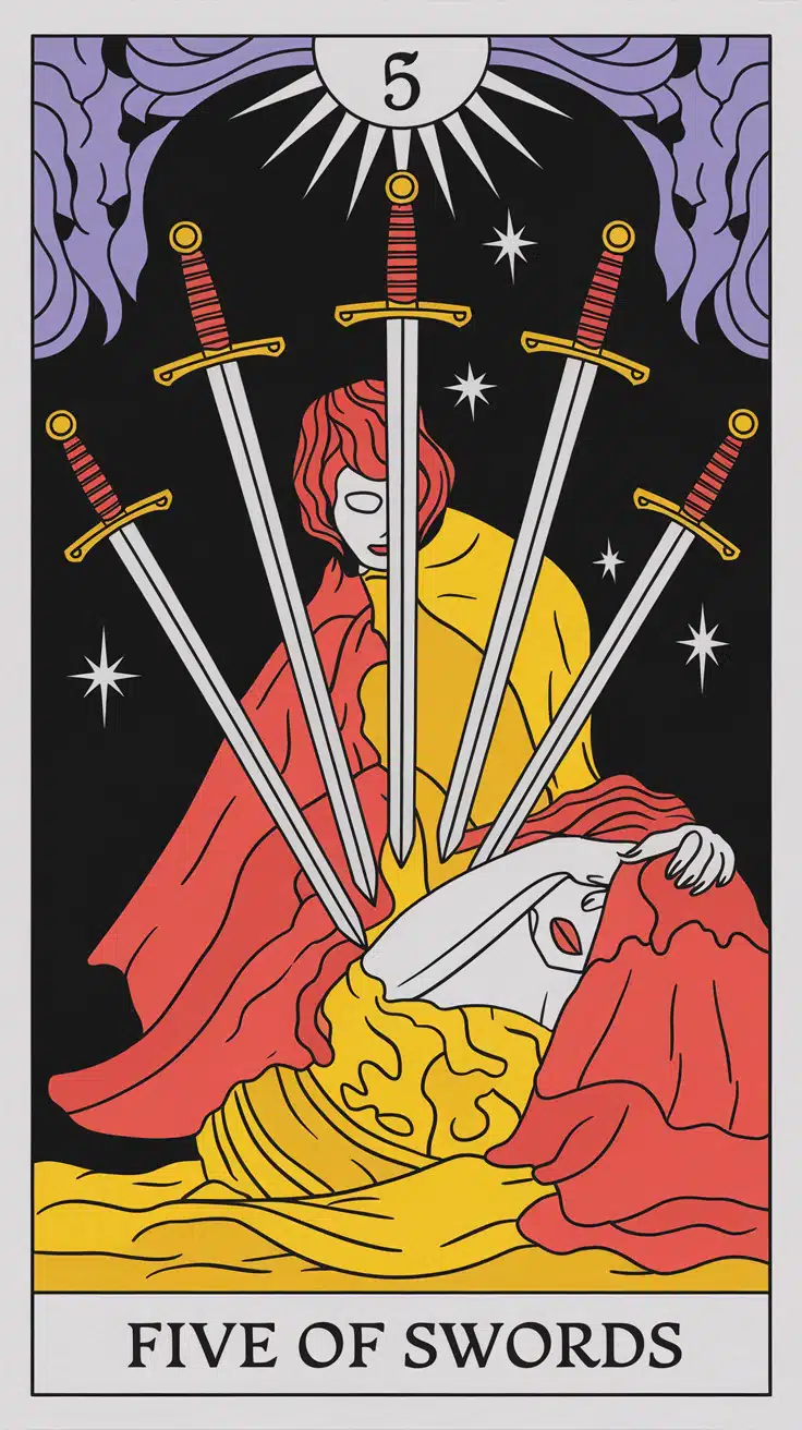 Five of Swords Tarot Card Meaning: Conflict and Tension - FindAstrologer